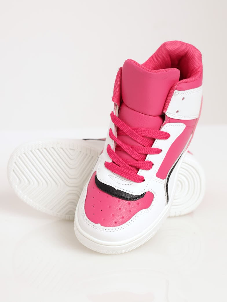 Girls Hi-Top Sneaker - Pink – Edgars