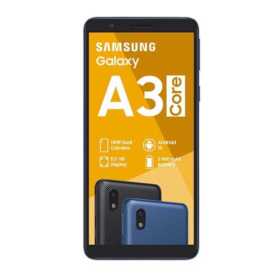 Galaxy A3 Core Dual Sim Cellphone - Black – Edgars