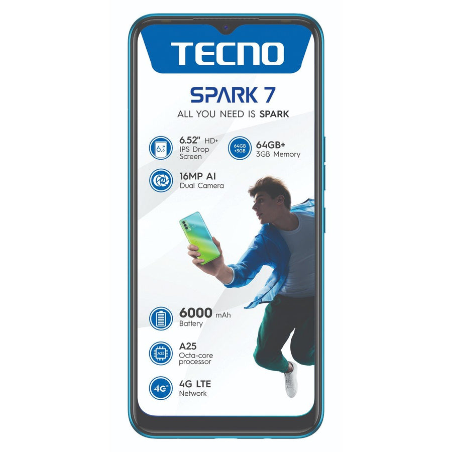 SPARK 7 Dual Sim Cellphone - Blue – Edgars