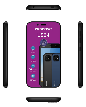 U964 16GB Dual Sim Black Cellphone – Edgars