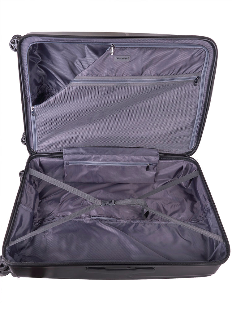 Zen 75cm Large 4 Wheel Trolley Case - Black – Edgars