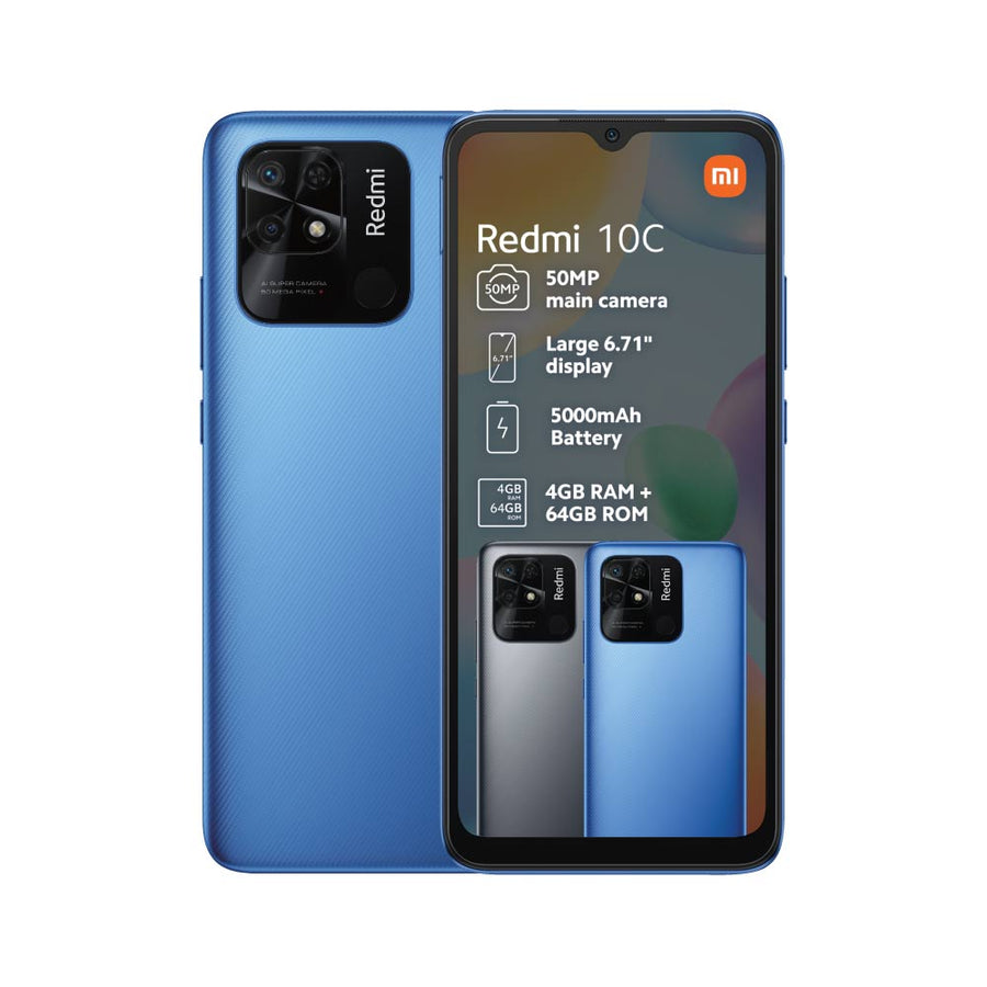 Redmi 10C Dual Sim Cellphone - Blue – Edgars